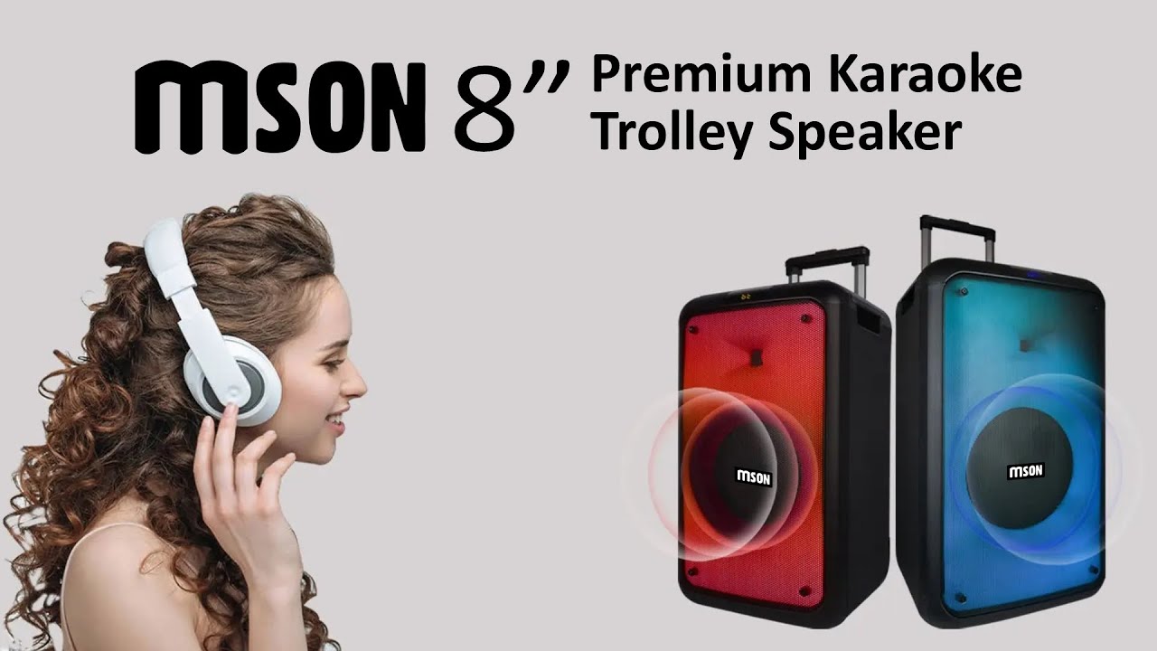 MSON Premium Trolley Speaker (MSON MP 285 Comet) #partyspeaker # ...