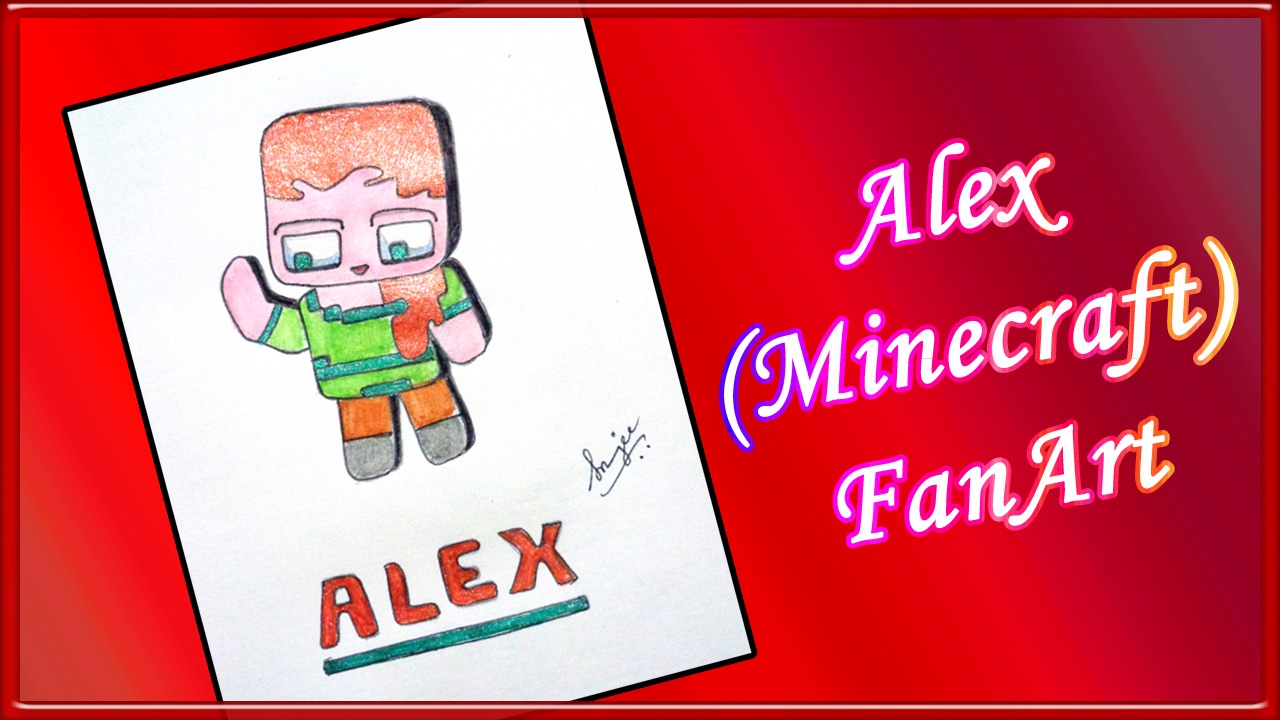 Minecraft ALEX Fan Art - YouTube
