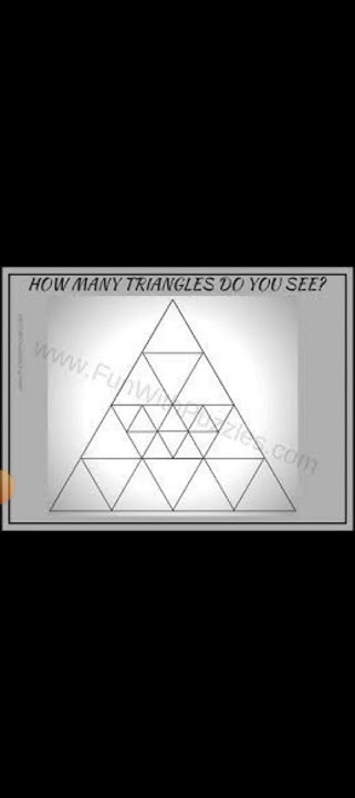 How Many Triangles Can You See?? #shorts #short - YouTube