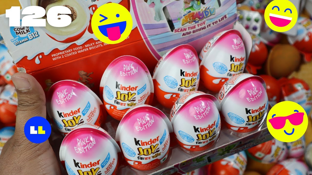 Surprise! kinder joy egg toys opening ASMR - A lot of yummy kinder joy ...