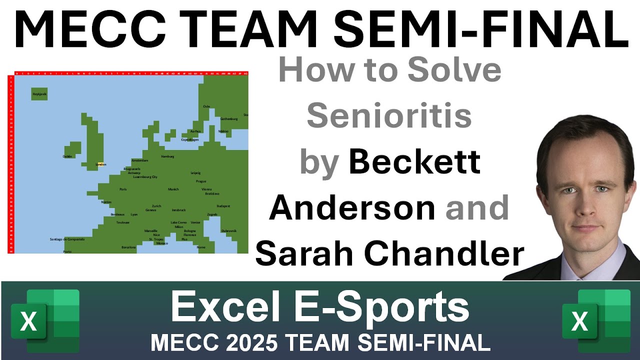 Excel Collegiate Challenge 2025 Team Semi-Final - How to solve ...