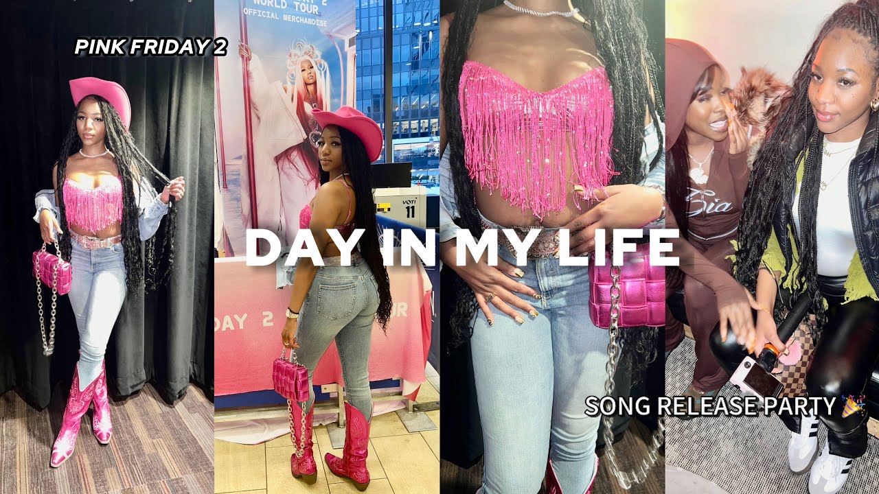DAY IN MY LIFE | NICKI MINAJ| CLEO TRAPA | PINK FRIDAY 2 TOUR | SONG ...