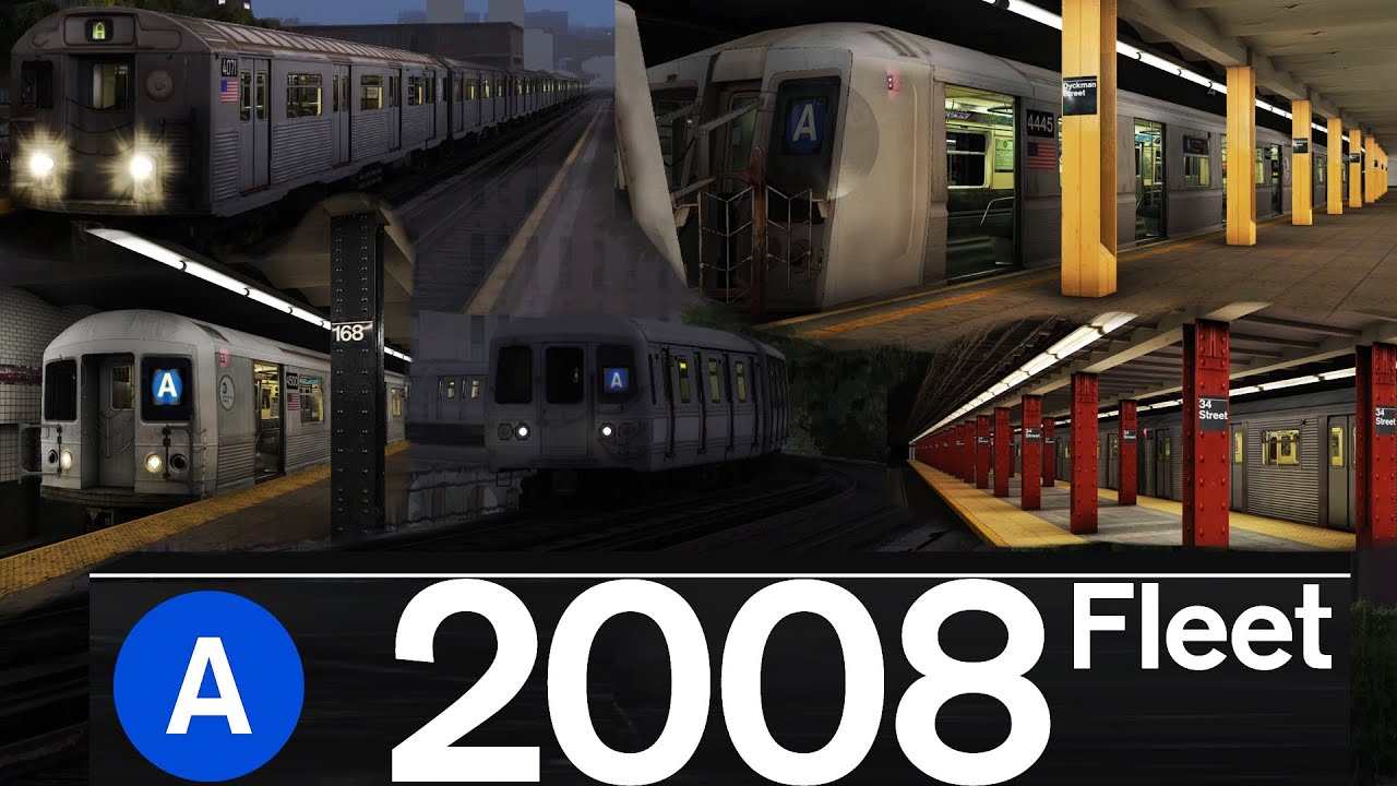 OpenBVE NYC Subway "2008 A Line Fleet" - YouTube