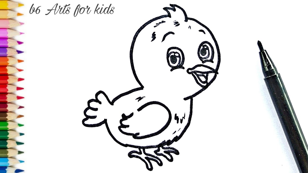 How to Draw Baby Bird Step by Step - YouTube