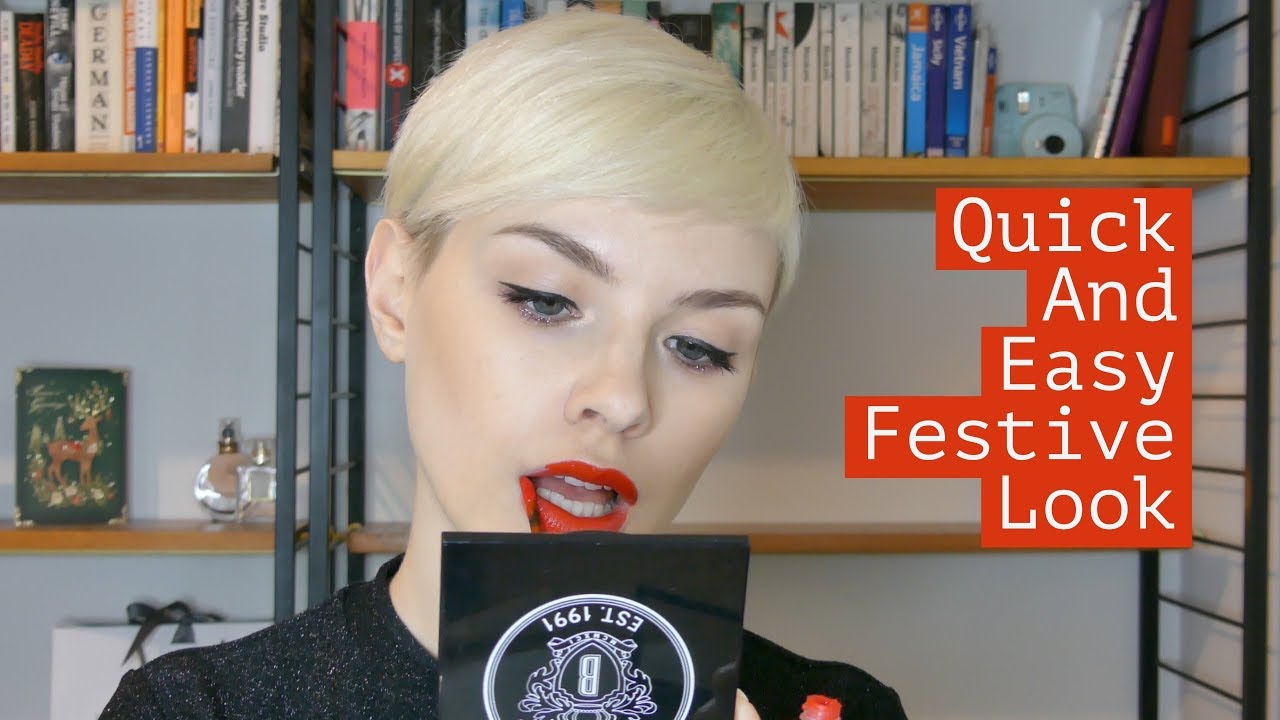 Quick And Easy Festive Look - YouTube