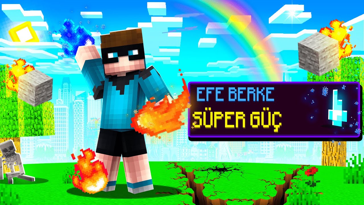 Efe'nin Süper Güçleri 😱 -Minecraft - YouTube
