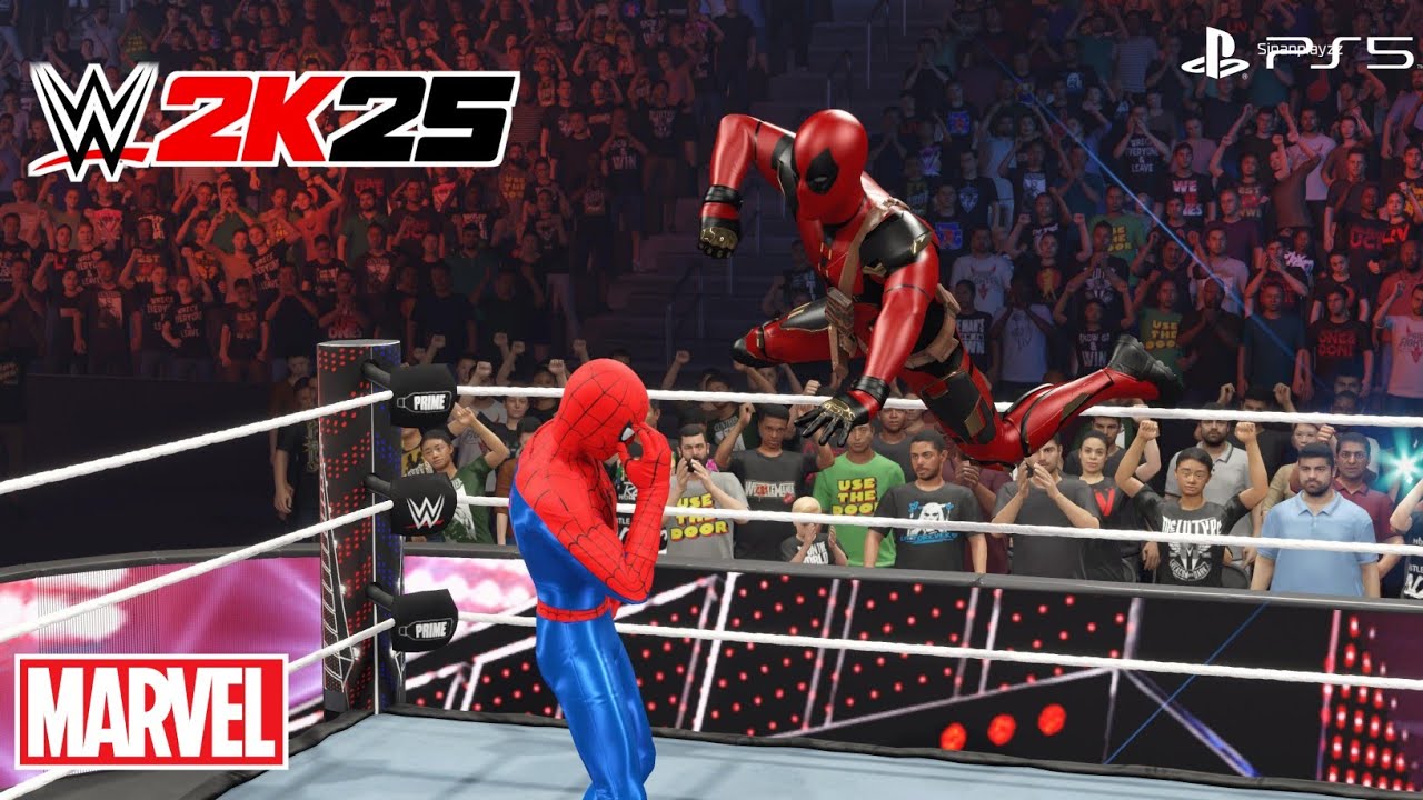 Spider-Man & Vs Deadpool | Epic Match - WWE 2K25 - PS5 [4K 60FPS] - YouTube