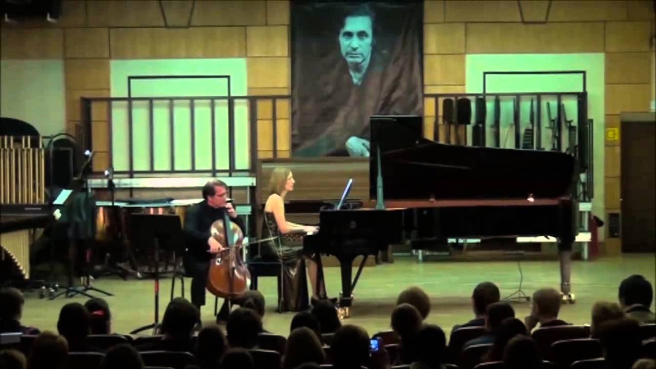 A.Schnittke Sonata for cello and piano №1. Alexander Rudin, Olga ...
