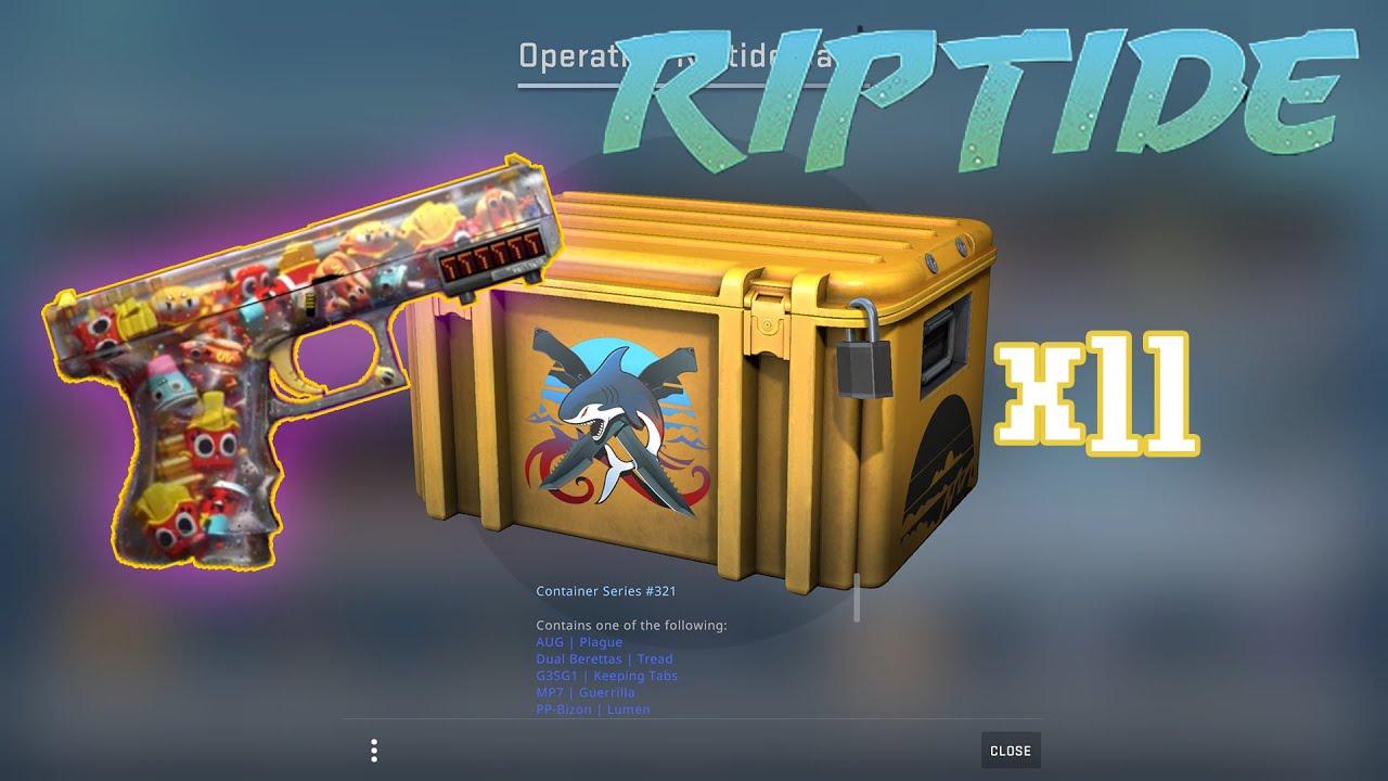 CSGO OPERATION RIPTIDE - Opening 11 Riptide Cases - YouTube