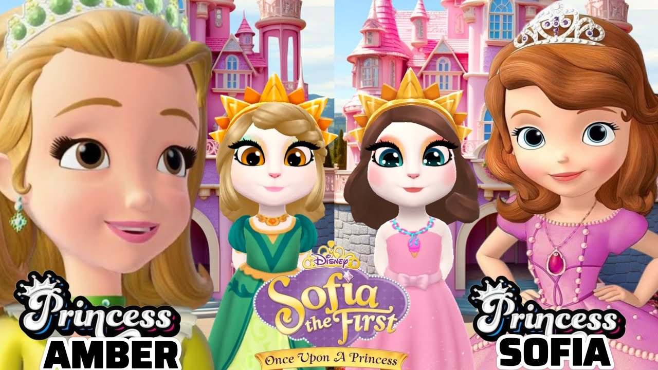 My talking Angela 2 || Sofia The First || Angela vS Sofia and Amber || Angela 2 cosplay - YouTube