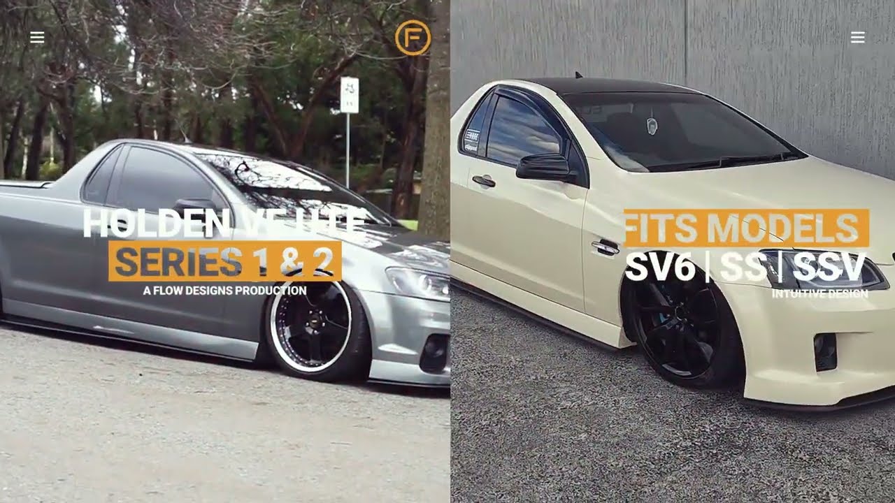 Holden VE Commodore Ute Series 1&2 Side Skirt Splitter Range - YouTube