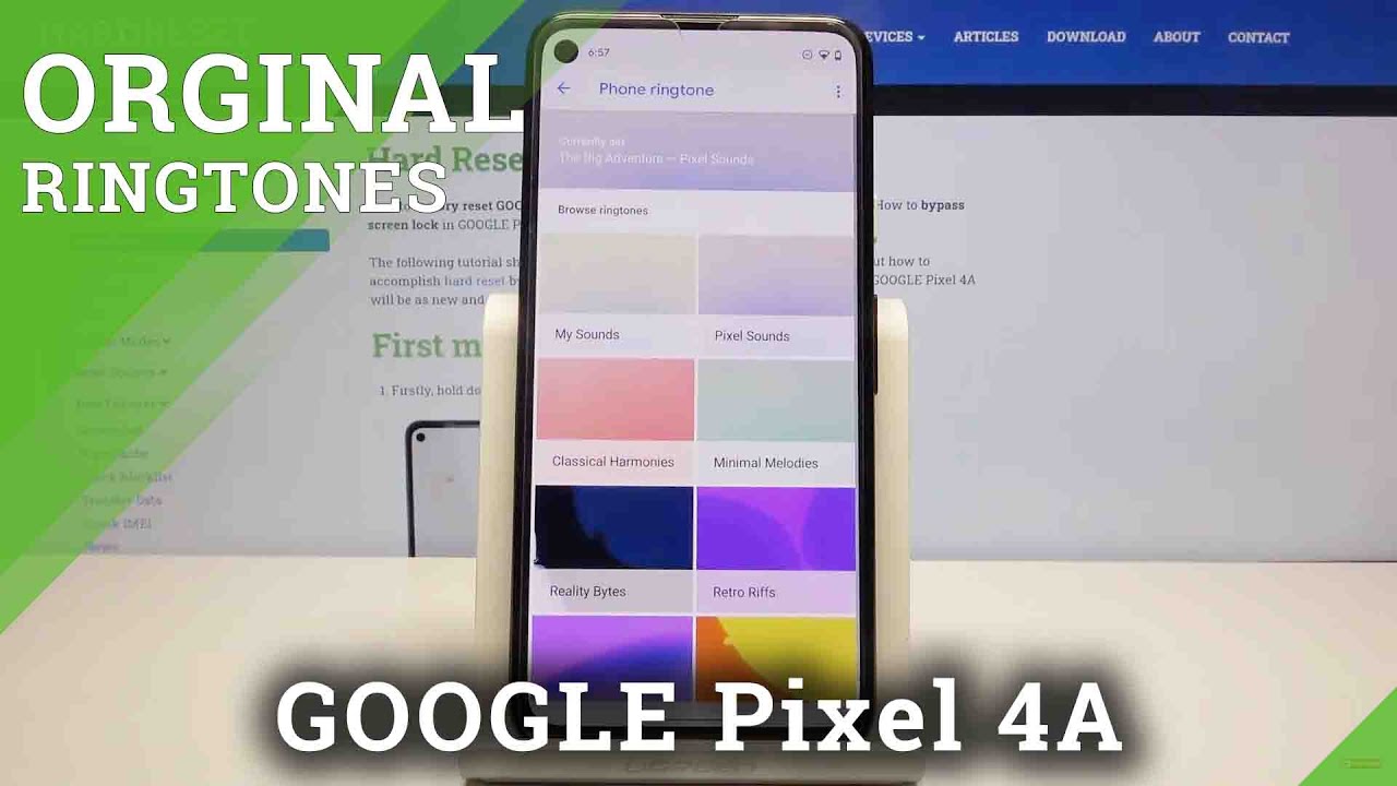 How to Locate Default Ringtones in GOOGLE Pixel 4A – Ringtone List ...