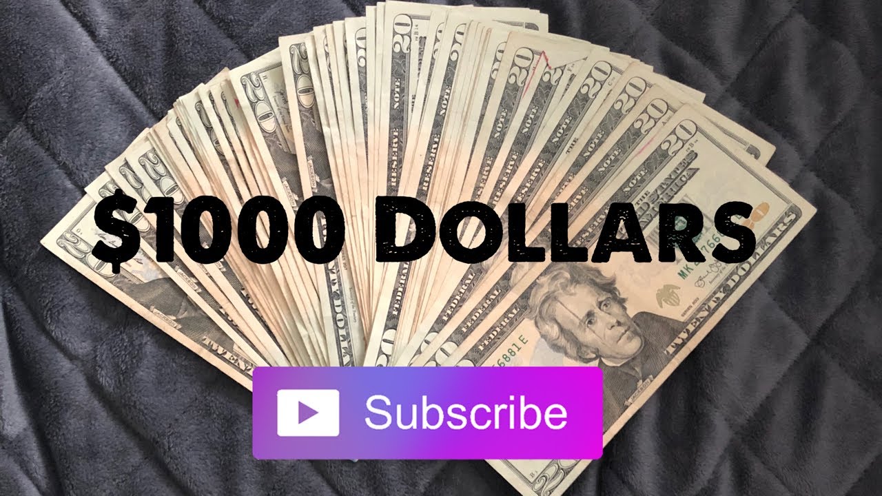 Counting $1,000 in 20’s (#motivation) (#asmr) - YouTube