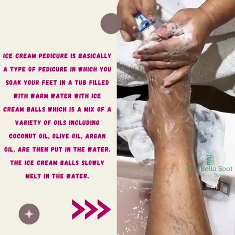 Ice-cream Pedicure | Treat your feet | Foot massage | Bellaspot salon ...
