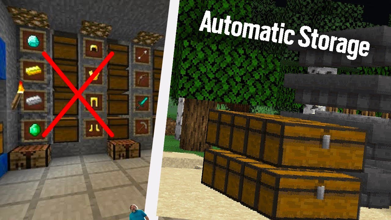 Trying to Make a Automatic Storage System | Minecraft Survival - YouTube