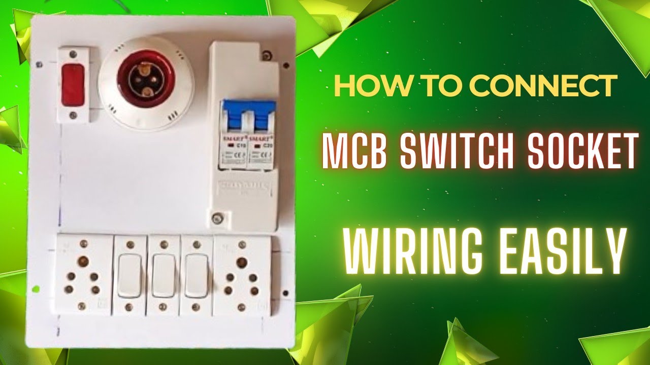 How to make Double MCB 3 switch 2 socket 1 holder and indicator light 🚨 ...