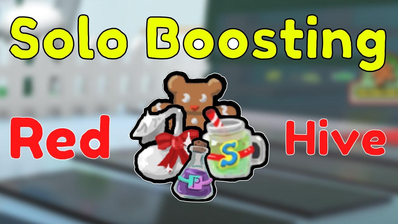 I Tried Solo Boosting with Red Hive in Bee Swarm Simulator - YouTube