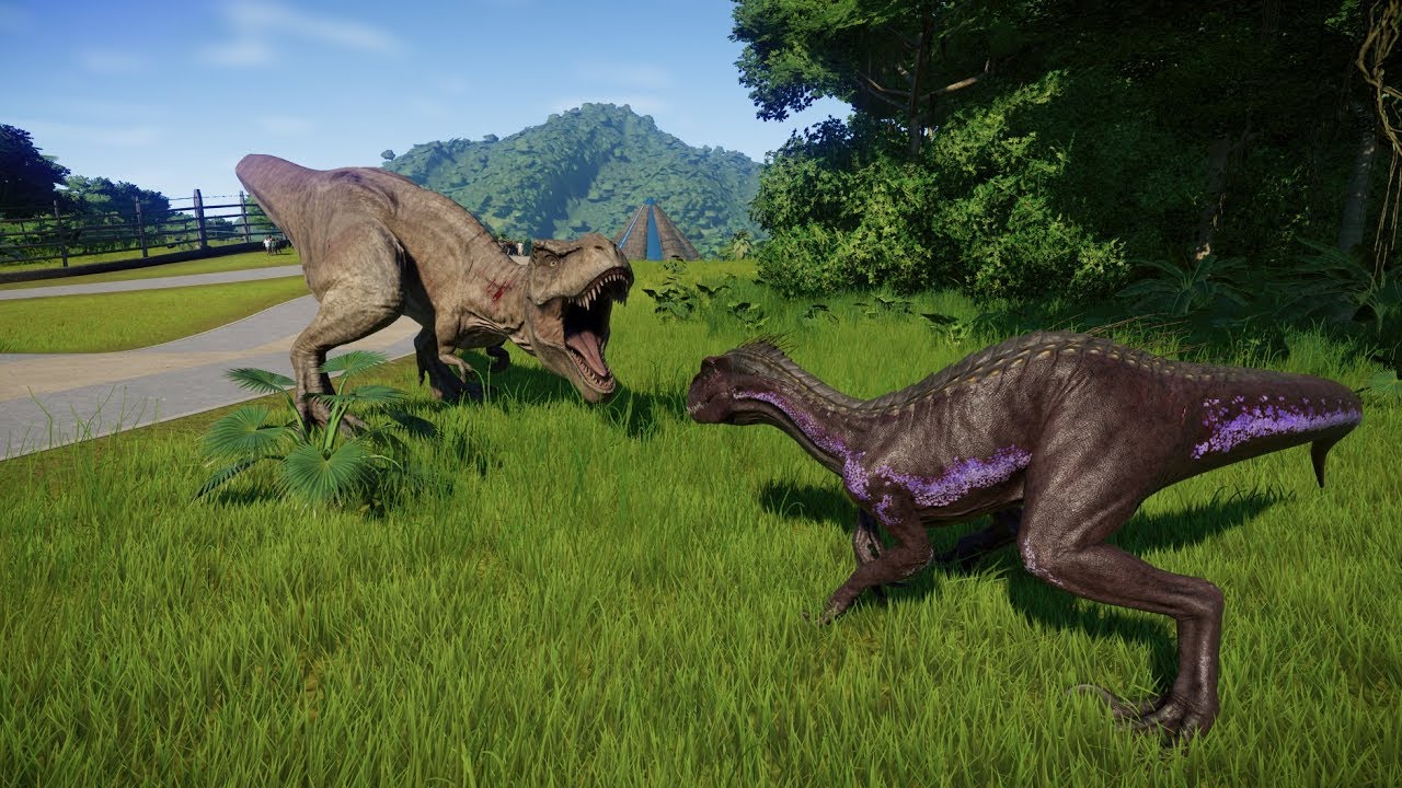 BREAKOUT INDORAPTOR VS T-REX, CARCHARODONTOSAURUS, SPINOSAURUS UPDATE 1 ...