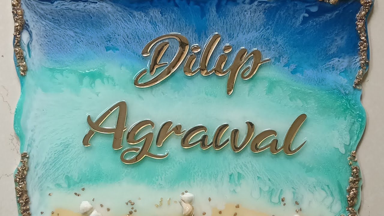 Making of Resin Nameplate! - YouTube