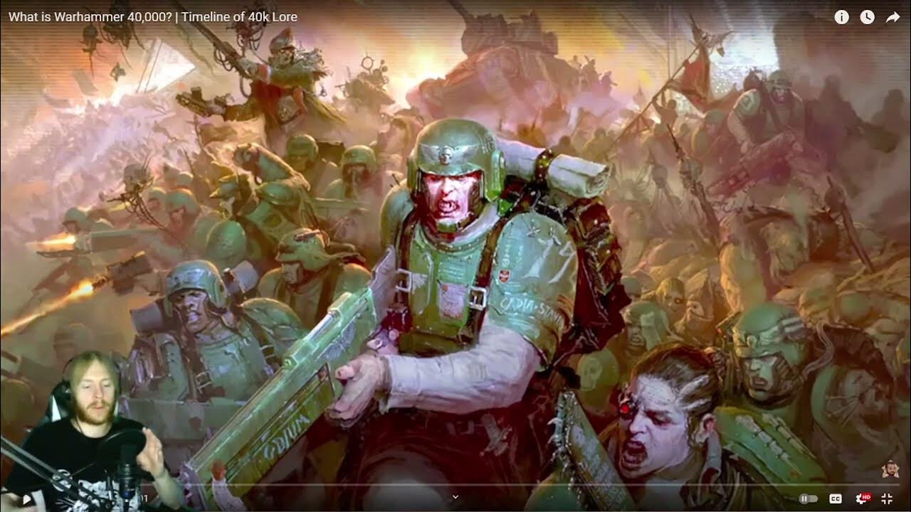 What is Warhammer 40,000 - Timeline of 40k Lore by Bricky | Strawberin0 reacts - YouTube