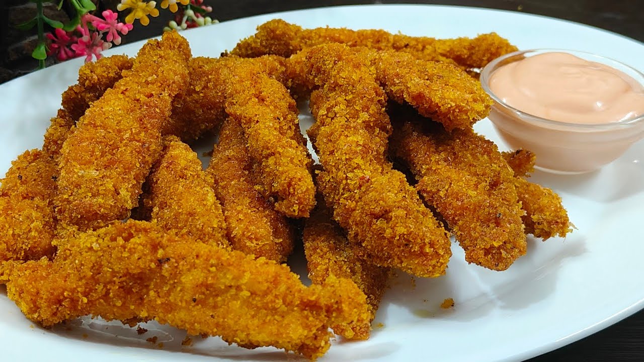 Crispy Chicken Strips Recipe ️ | Iftar Special Easy Chicken Strips I ...