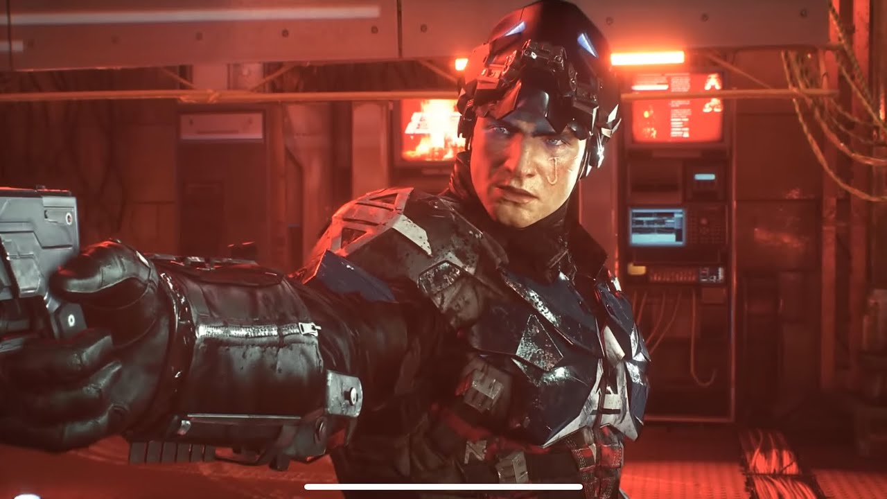 Batman Arkham Knight saving Gordon and seeing who the Arkham Knight is ...