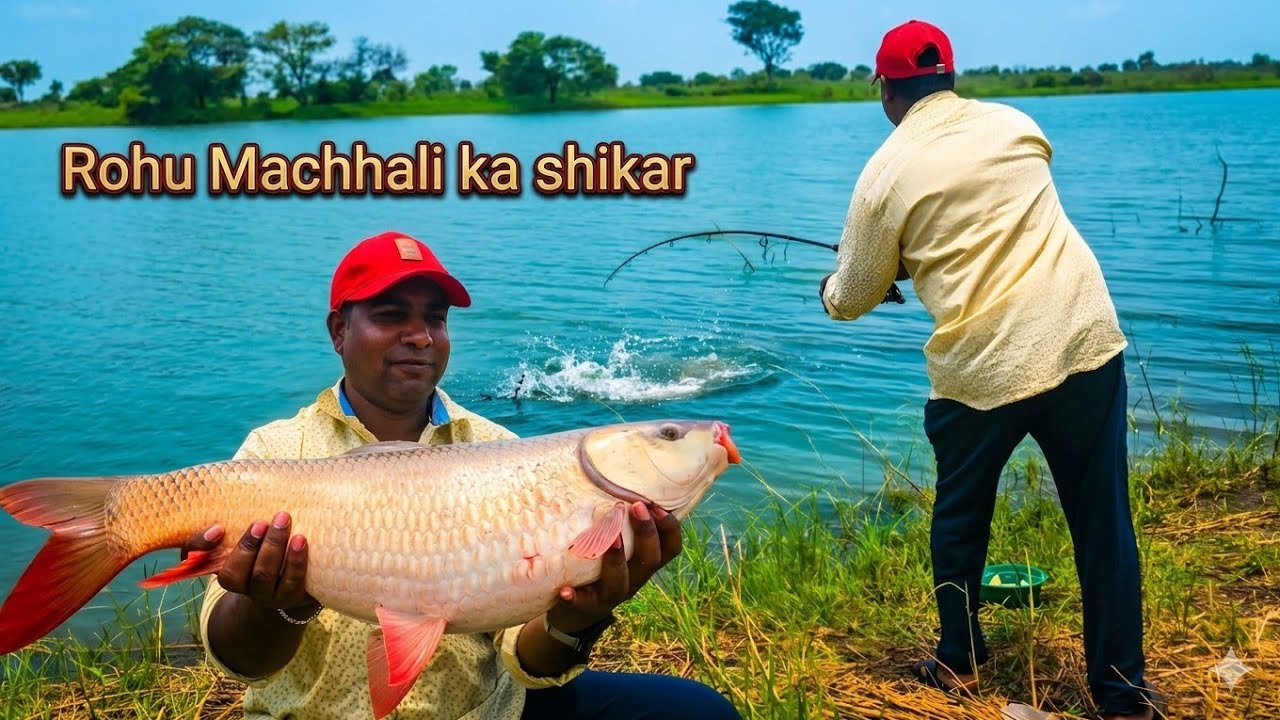 Catching Rohu Fish | Best Catching Techniques | ABS Fishing Videos in ...