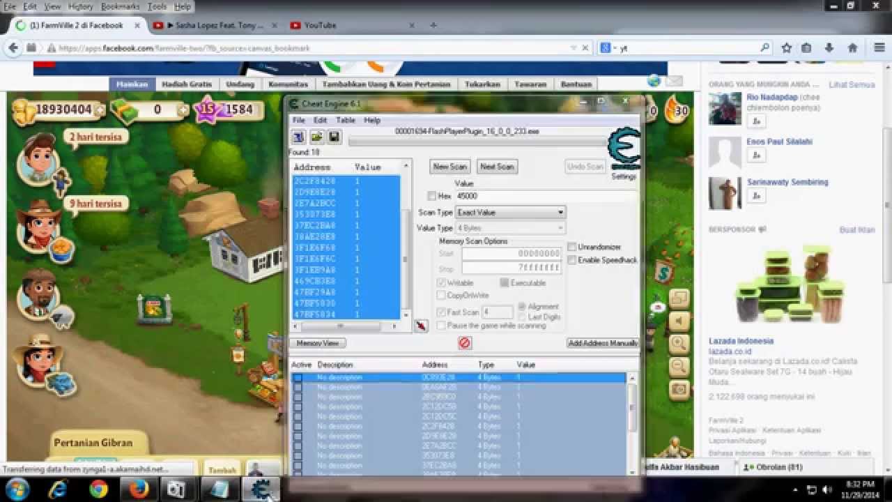 Hack Farm vile 2 cheat engine 6.2 6.1 coin 100% WORKING - YouTube