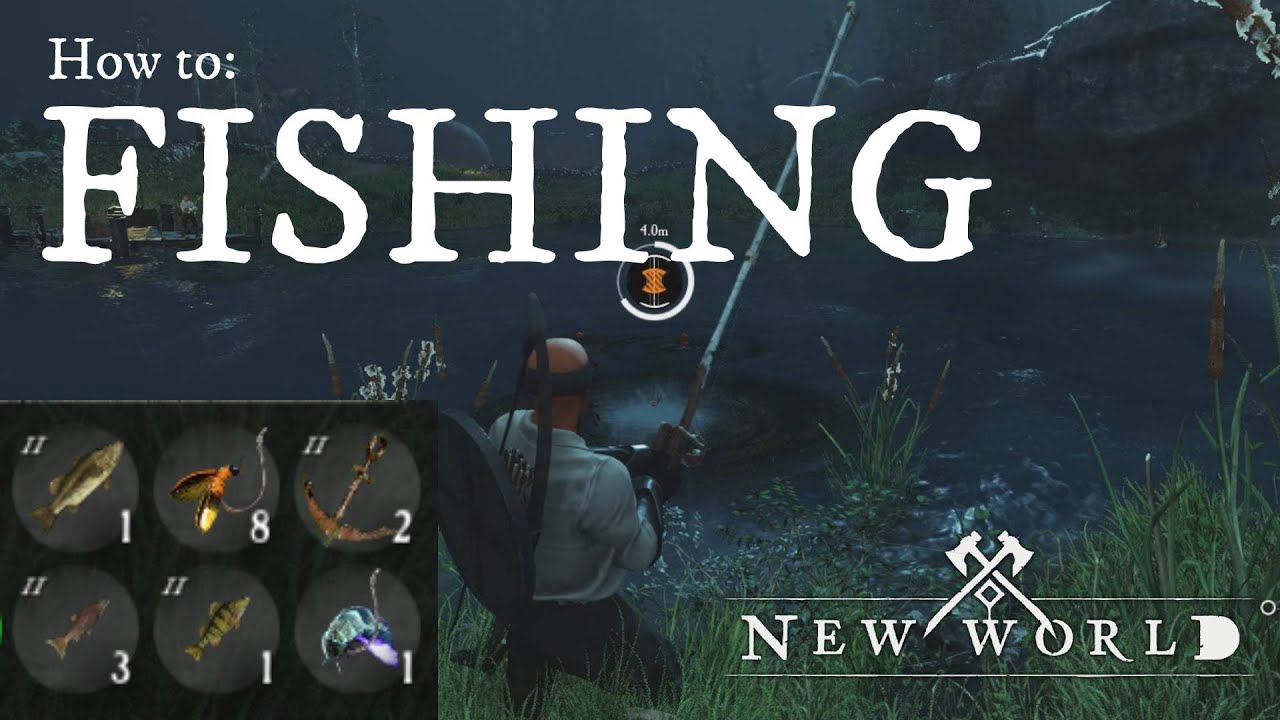 How to fish in New World MMORPG - YouTube