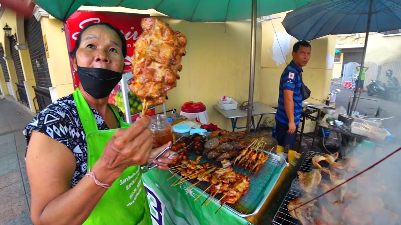 $2 Street Barbecue in Bangkok 🇹🇭 - YouTube