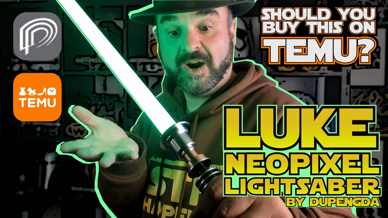 Luke V1 Neopixel Lightsaber | Dupengda | TEMU | Unboxing and Review ...