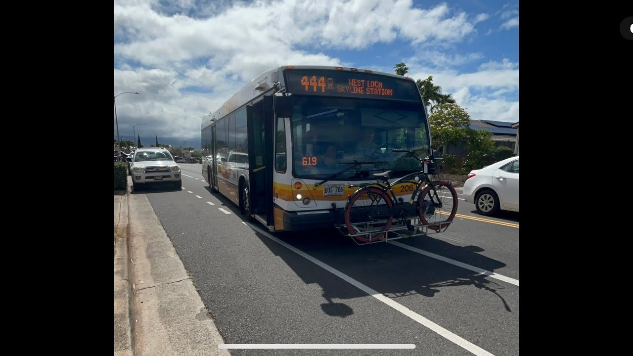 Thebus Honolulu Bus' 206 Nova Bus LFS Route 444 Hoaeae West Loch ...