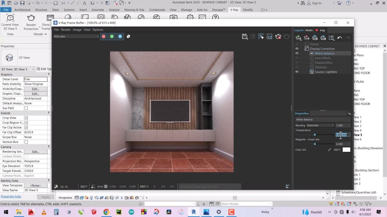INTERIOR RENDER WITH VRAY FOR REVIT ARCHITECTURE - YouTube