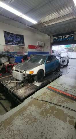 AWD Honda Crx Turbo dyno 700hp - YouTube