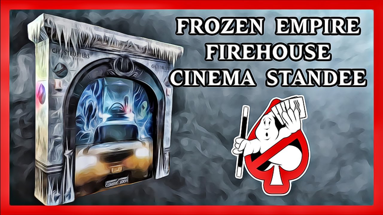 Ghostbusters Frozen Empire Cinema Standee - Giant Firehouse Doors - YouTube