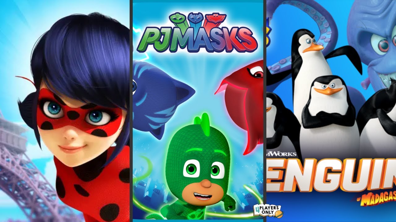 Miraculous Ladybug e Chat Noir 🐞Vs PJ Masks: Super City Run! Vs ...