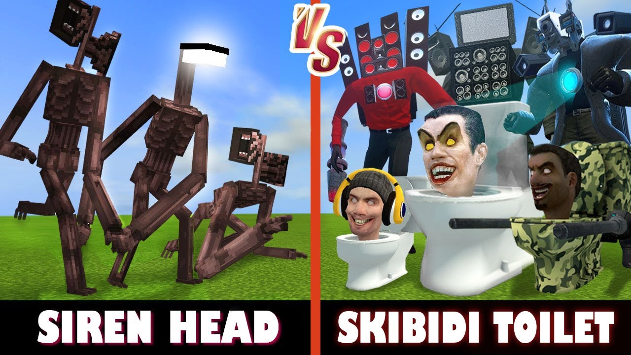 SIREN HEAD vs. Skibidi Toilet + Mecha CameraMan | Minecraft (EXPLOSION!!!) - YouTube