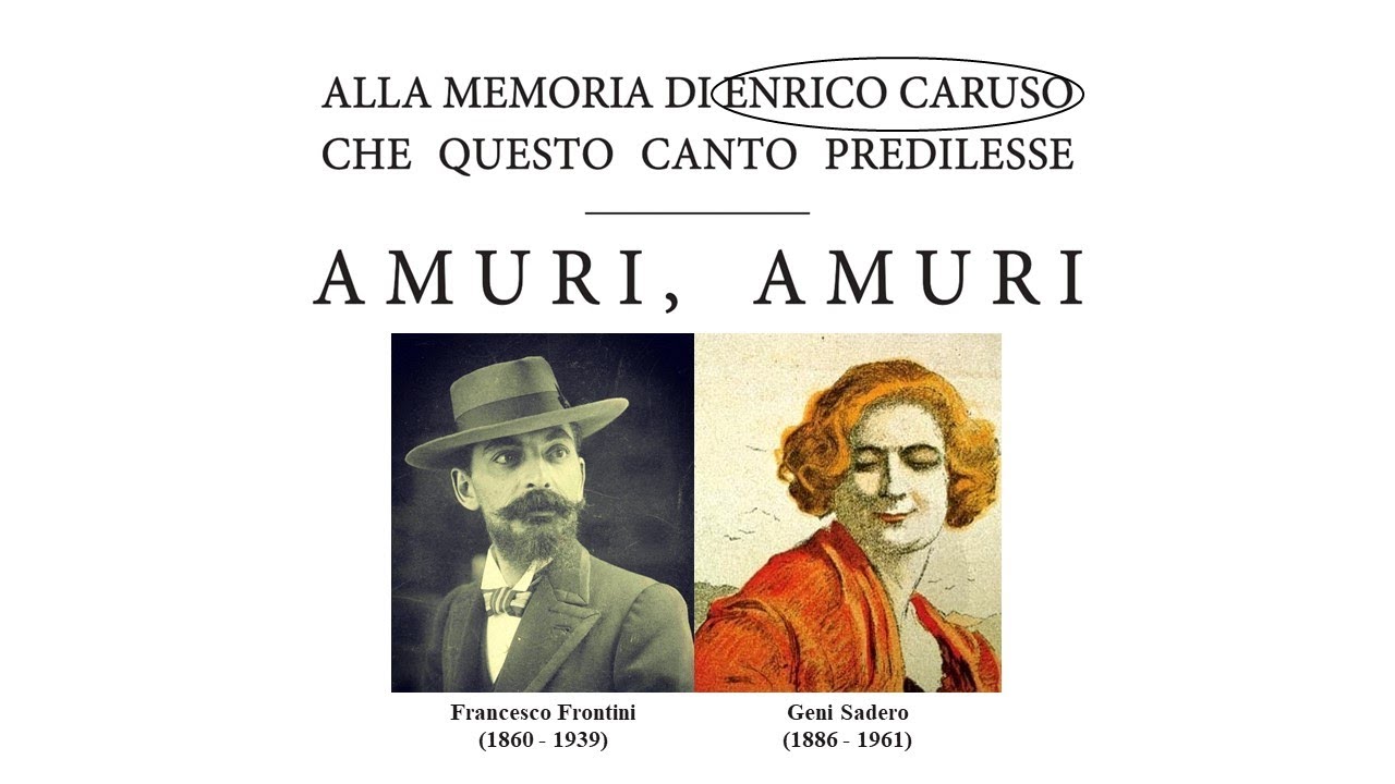 "Amuri, amuri" e "Michelemmà" da Francesco Paolo Frontini a Geni Sadero ...