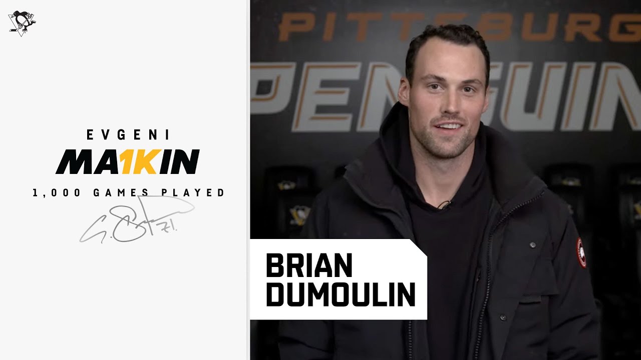Brian Dumoulin: Evgeni Malkin 1,000 Games | MA1KIN - YouTube