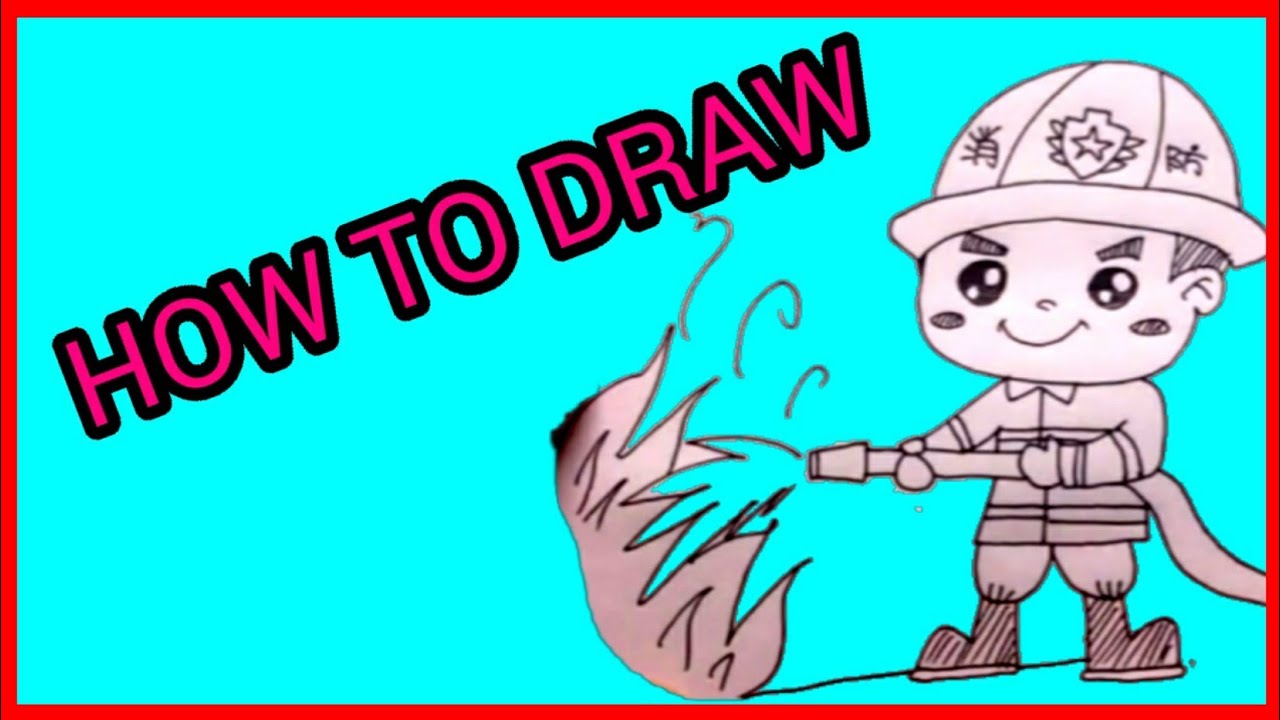 How do you draw a easy firefighter? - YouTube