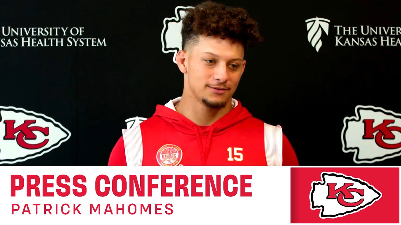 Patrick Mahomes, Andy Reid, Trent McDuffie & Mecole Hardman Press ...