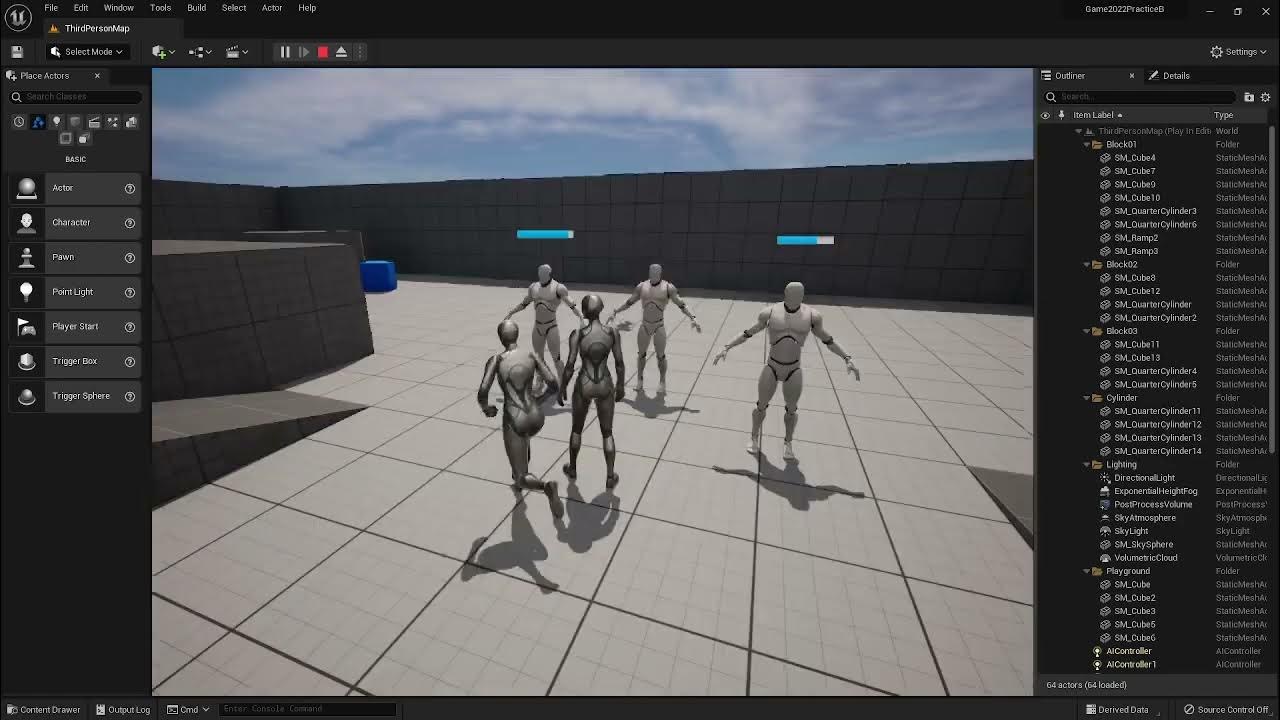 Ue5 Roaming Health Progress Bar Ai Youtube