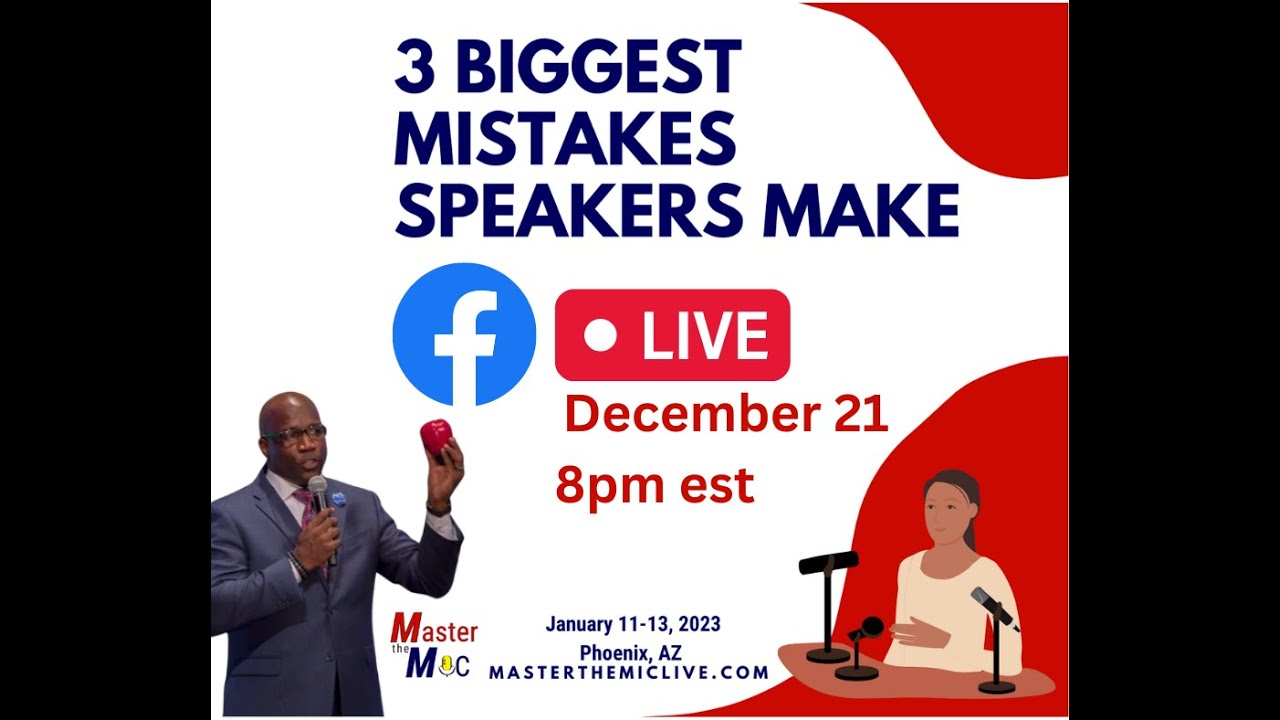 Masterclass: 3 Biggest Mistakes Speakers Make - YouTube