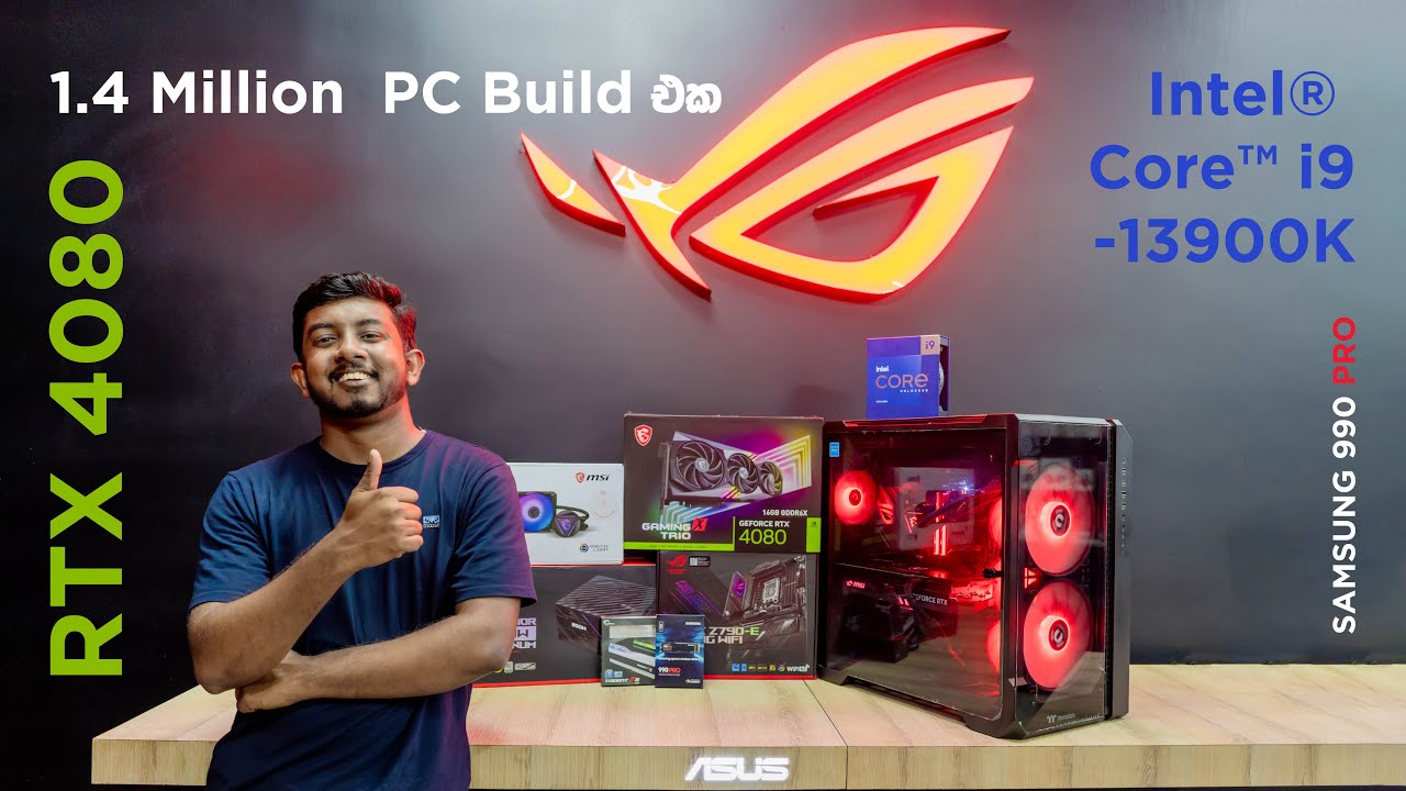 RTX 4080 දාලා හදපු 1.4M PC Build එක - YouTube