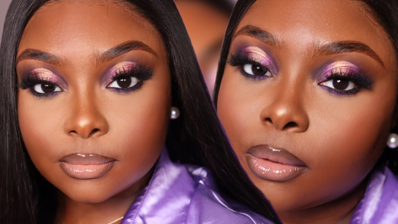 Full Face Makeup Glam | Vibrant Eyeshadow Tutorial - YouTube