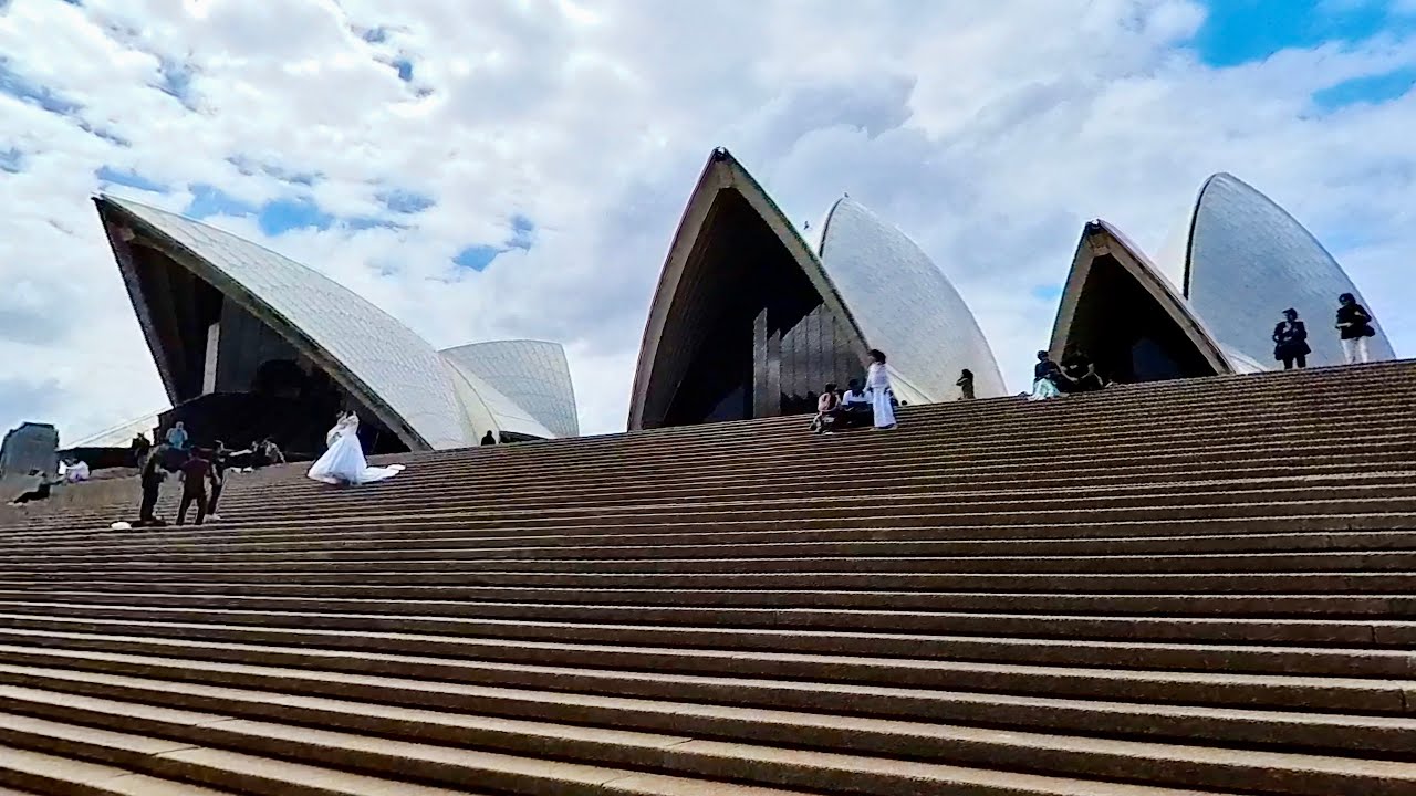 A Short Walk from Sydney Opera House to The Rocks Centre - YouTube