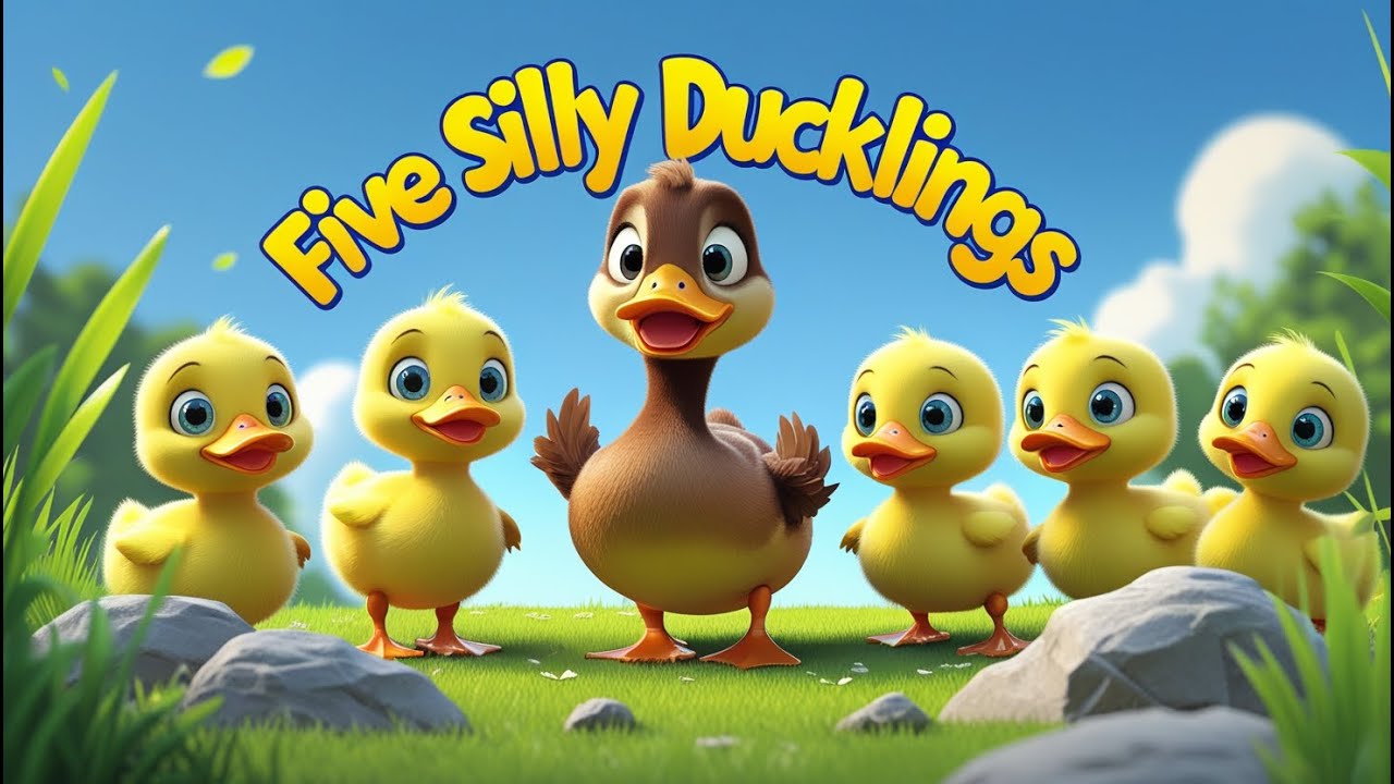 Five Little Ducks | 3D Animated Nursery Rhyme for Kids in English - YouTube