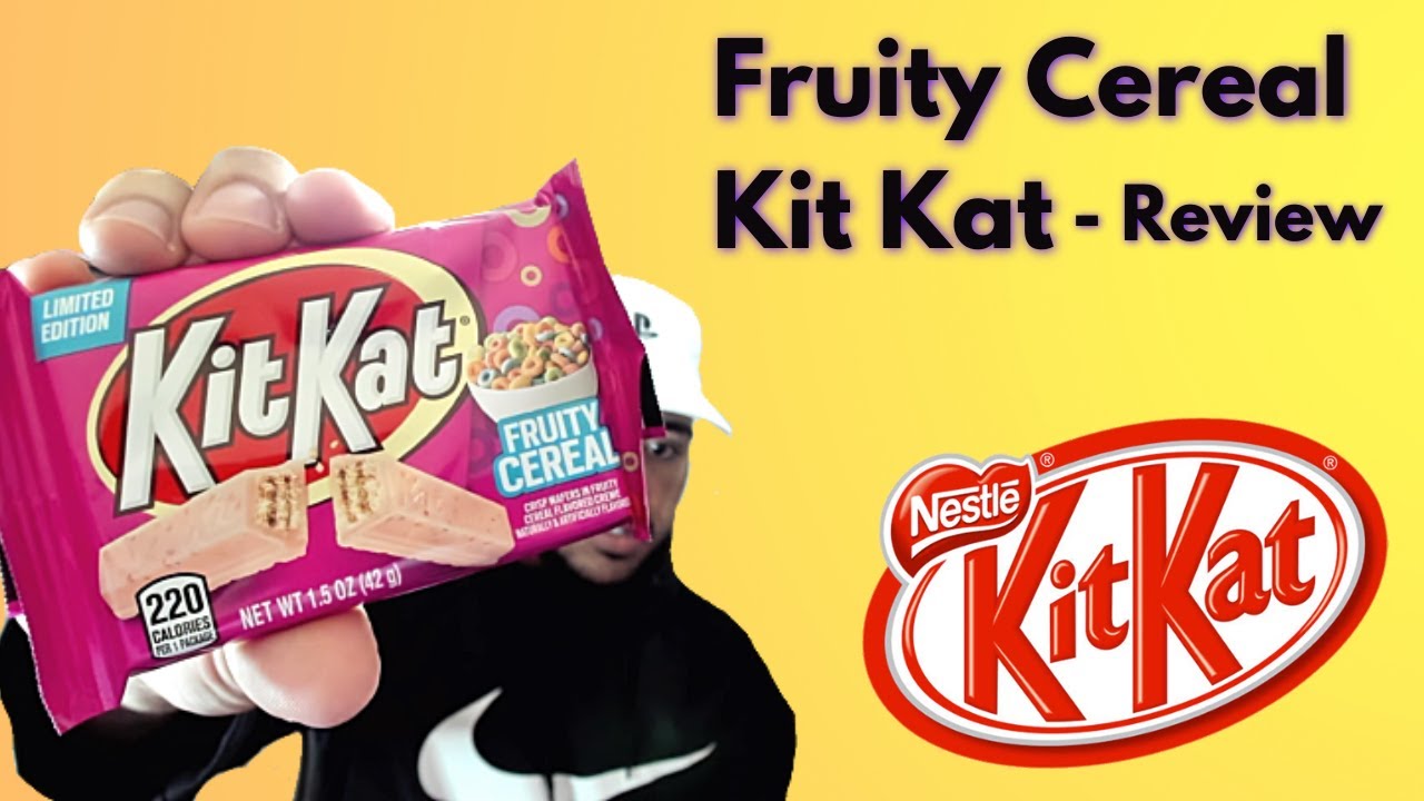 Fruity Cereal Kit Kat Review - Taste Just Like Froot Loops? - YouTube