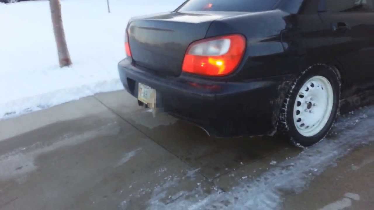02 WRX straight pipe - YouTube