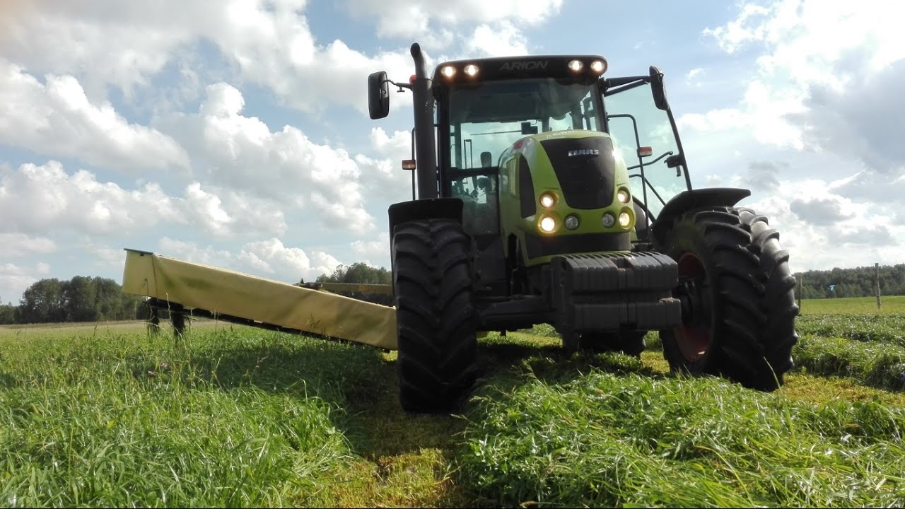 Koszenie trawy 2016 Claas 610c 28km/h - YouTube